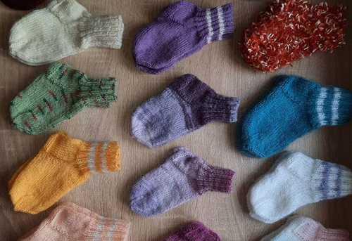 Вязанные тёплые носочки для детей