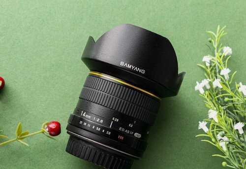 Объектив Samyang 14mm f2.8 ED AS IF (для Canon)
