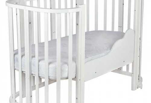Кровать детская"Indigo "Baby Lux" 3в1, белый