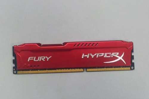 Озу Kingston HyperX fury Red Series 8gb