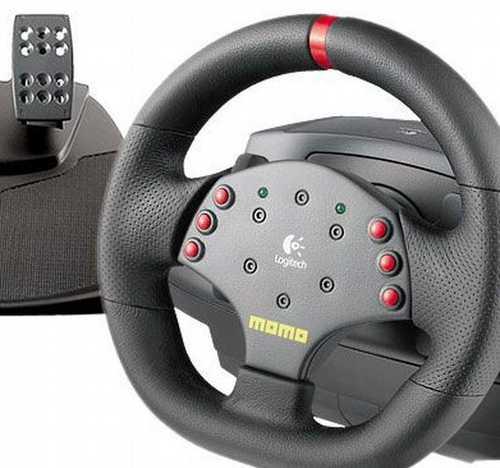 Руль с педалями Logitech momo Racing Force