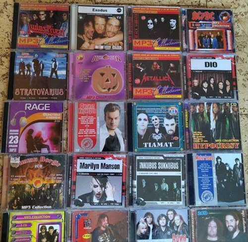 Коллекция тяжелого рока на 95 CD MP3