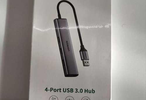 Ugreen USB хаб 4 в 1, 4 x USB 3.0