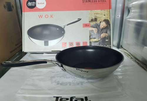 Сковорода Вок tefal Jamie Oliver 28 см