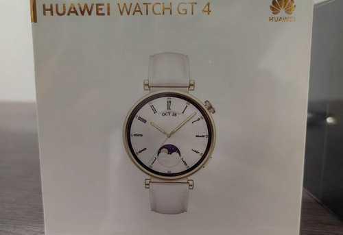 Huawei watch Gt 4 41mm ARA-B19 white золото, кожа