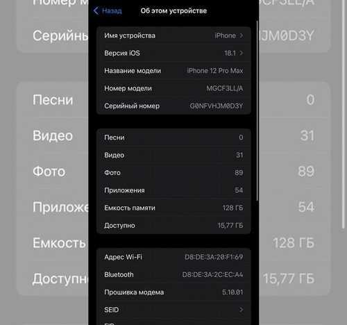 iPhone 12 Pro Max, 128 ГБ