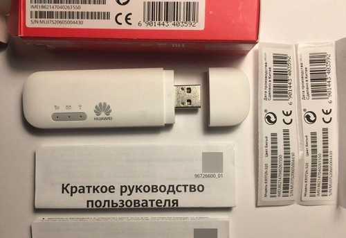 4G LTE модем Huawei E3372-320 USB Внешний белый