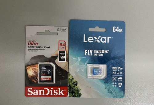Новые флешки Sandisk Ultra 64 gb
