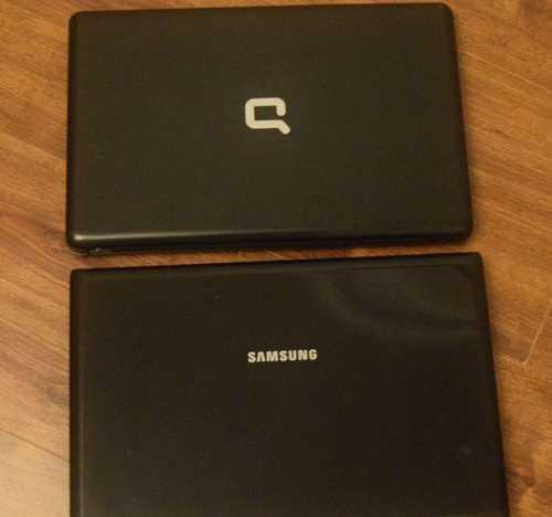 2 ноутбука на запчасти Samsung, HP