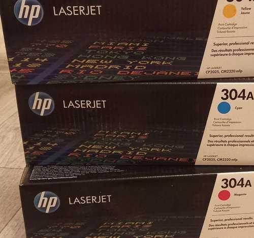 Картриджи HP 304A CC531A, CC532A, CC533A