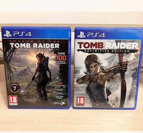 Shadow of the Tomb Raider ps4 и Tomb Raider диск