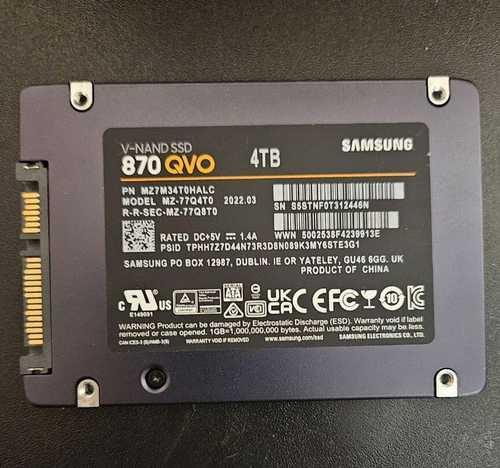 Samsung SSD 4Tb