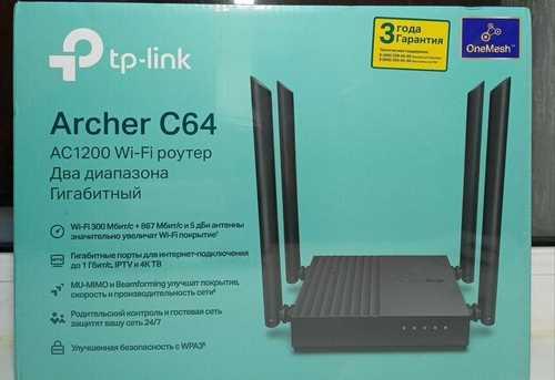 Wi-Fi роутер TP-Link Archer C64 AC1200 Новый