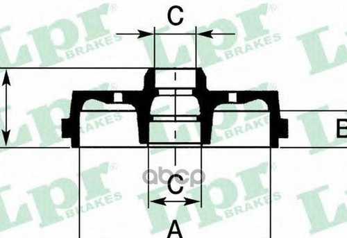 7D0565 Барабан тормозной daewoo lanos 05- со ст