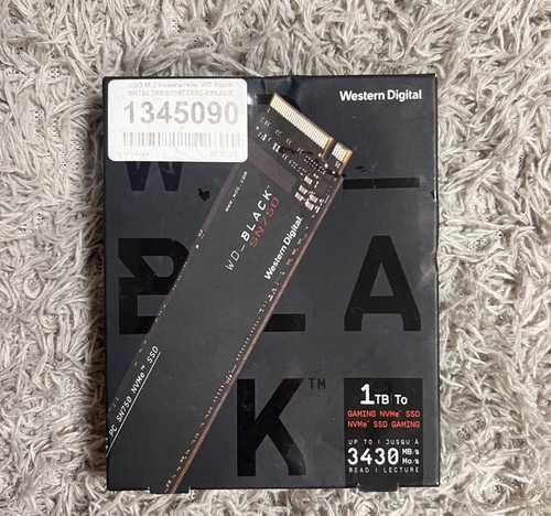 SSD M.2 накопитель WD Black SN750 1TB