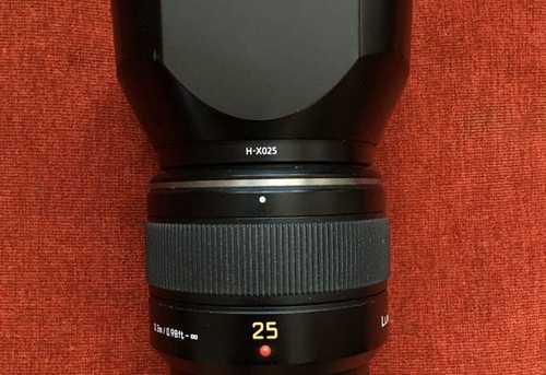Panasonic Leica DG Summilux 25mm f/1.4 asph