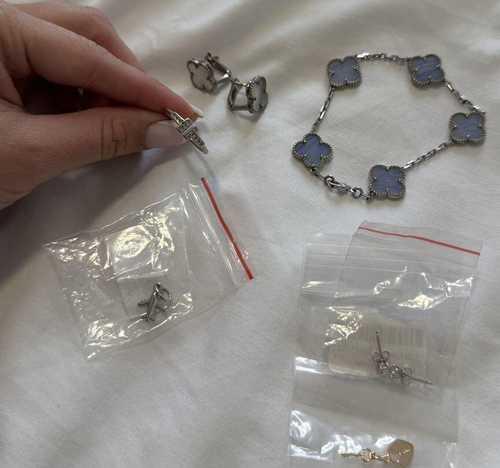 Van cleef сережки и браслет
