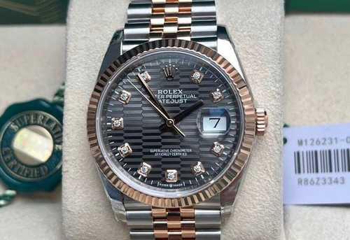 Rolex Datejust 36 Rodium Motif Diamond Dial