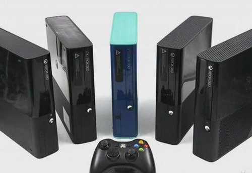 Прошитые Xbox 360 E 250, 500 GB c играми