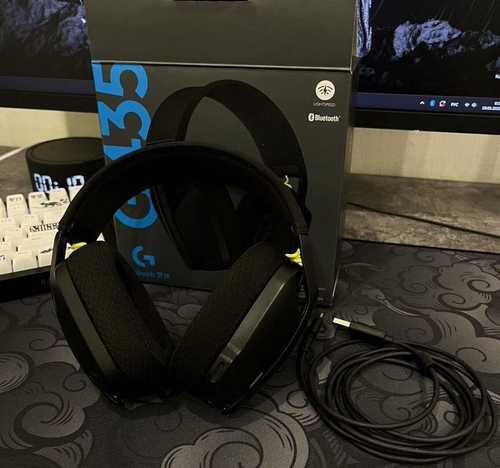 Беспроводные наушники logitech g435 черные