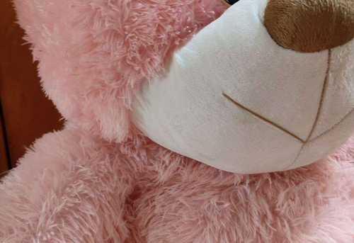 Розовый плюшевый медведь 140см