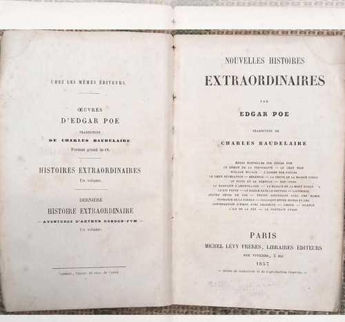 Антикварная книга Прижизненный Шарль Бодлер. Poe E