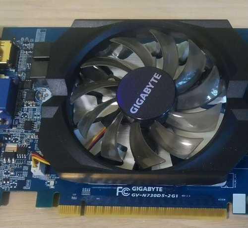 Видеокарта gigabyte GT730 2Gb память gddr5