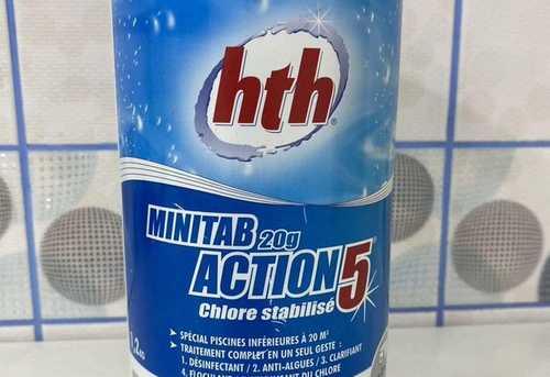 Hth Minitab Action 5 в1 таблетки хлора 20 гр