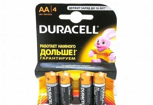 Батарейки duracell аа LR6 (2A/4B), 4 штуки