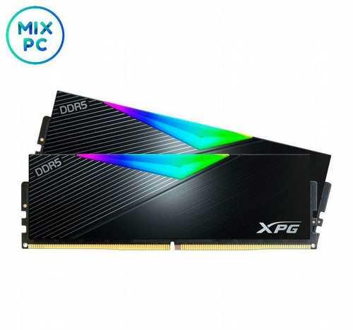 Оперативная память DDR5 64GB (2x32GB) 5600MHz adata XPG lancer RGB Black