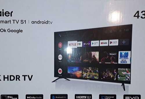 Телевизор haier 43 smart tv s1 с чеком и гарантией
