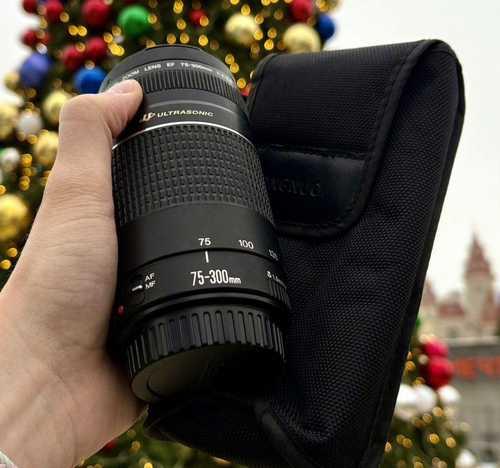 Объектив canon ef 75 300mm USM   чехол