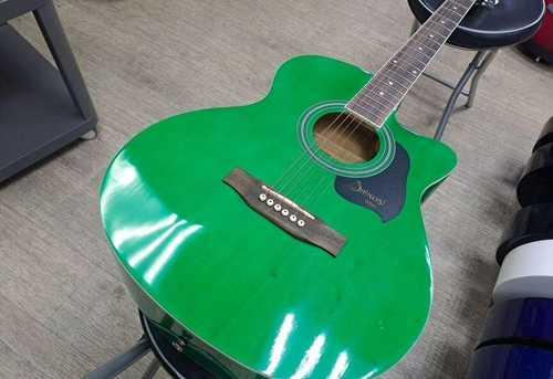 Гитара зелёная