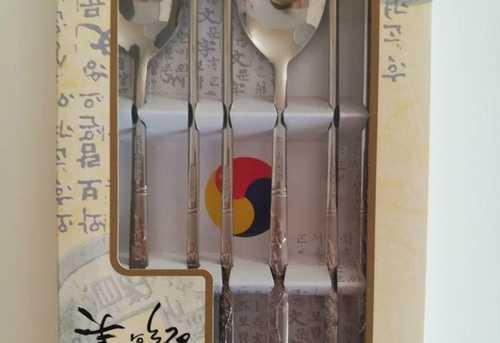 Корейский набор ложка и палочки для еды