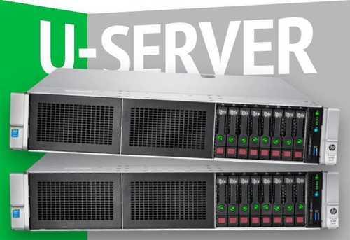 Сервер HP DL380 Gen9 8SFF P440ar 530F 2x800W платф