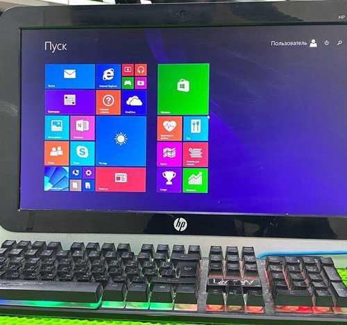 Моноблок HP (20"AMD/4Gb/SSD 120GB/AMD Radeon HD)