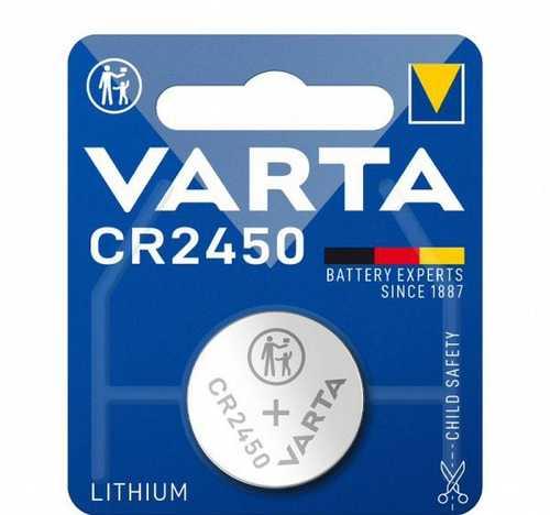 Батарейка Varta electronics CR2450 BL1 Lithium 3V (6450) (1/10/100)