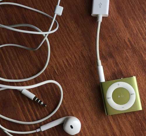 Плеер iPod shuffle 2 gb зеленый оригинал