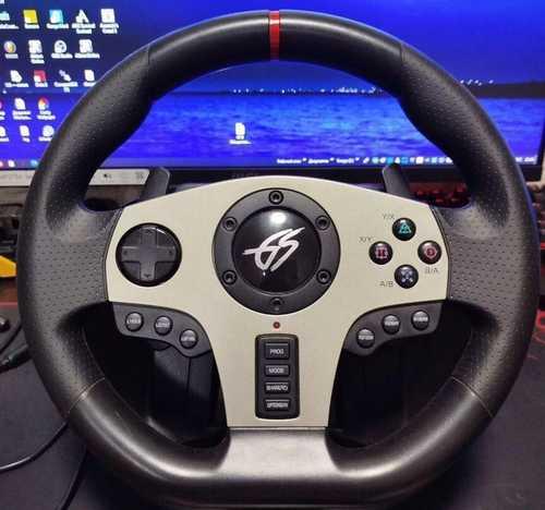 Игровой руль 900 градусов dexp Wheelman Pro