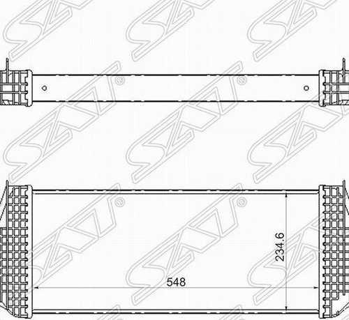 Интеркулер Mercedes ML W164