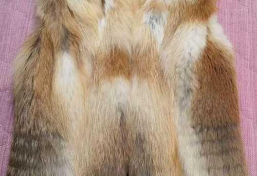 Меховая жилетка из лисы