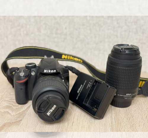 Зеркальный фотоаппарат nikon d3200  доп. объектив