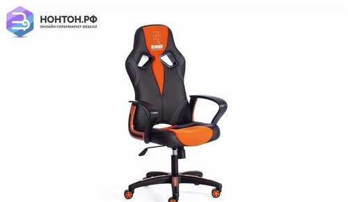Кресло runner черное / оранжевое