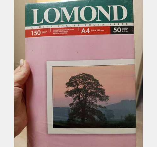 Фотобумага lomond А4 глянцевая 150 g (50л)новая