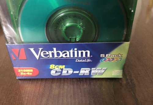 Портативные компактные диски CD-RW8 см Verbatim
