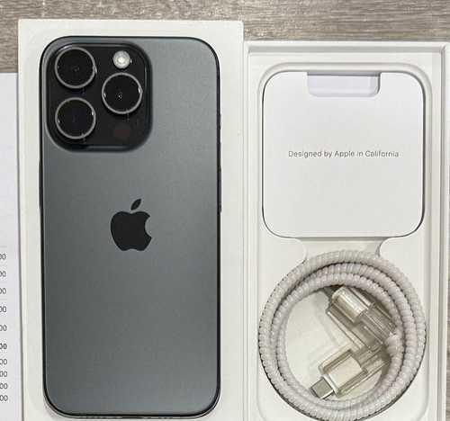 iPhone 15 Pro, Black (93 аккум, Идеал, Sim)