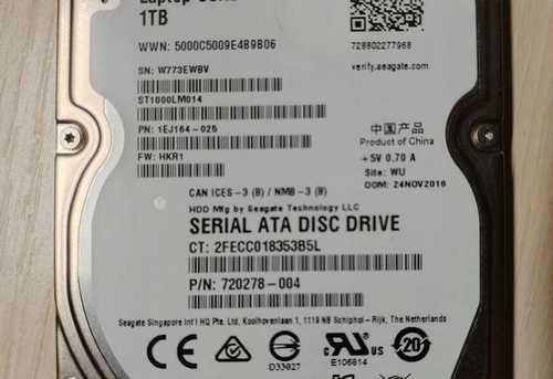 Гибридный диск 1 тб sshd Seagate ST1000LM014