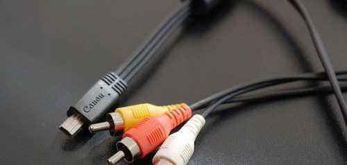 Мини-USB к 3 RCA AV аудио-видео кабель