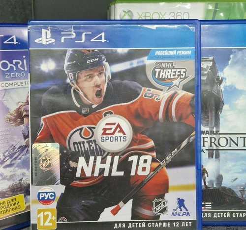 Игра NHL 18 для PS 4