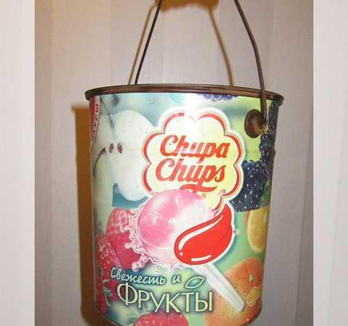 Ведро от чупа-чупс жестяное